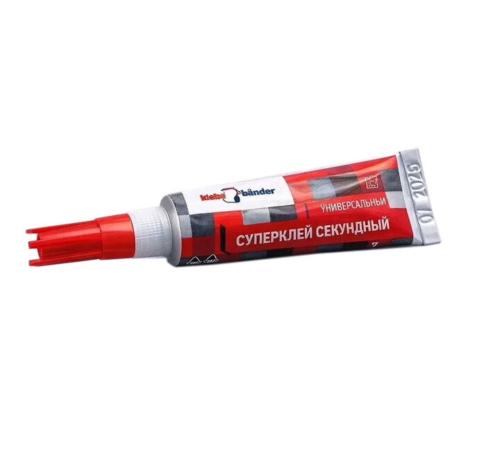 Суперклей моментальный, универсальный, для кожи, резины и ткани, 3 г