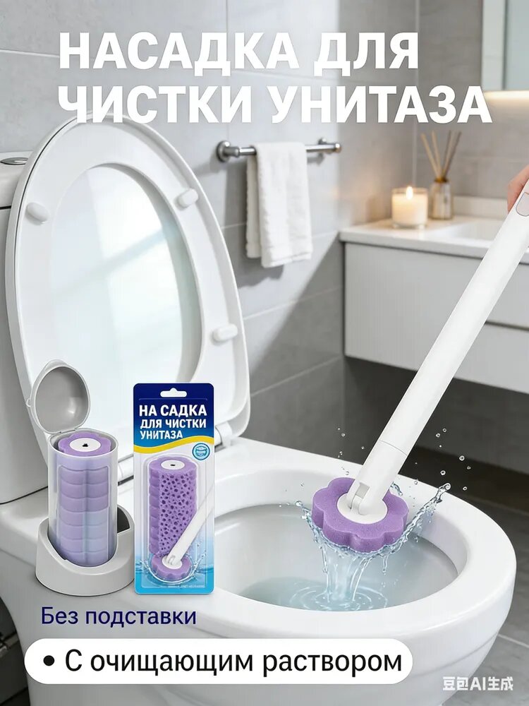 Ершик для унитаза "моющее средство"