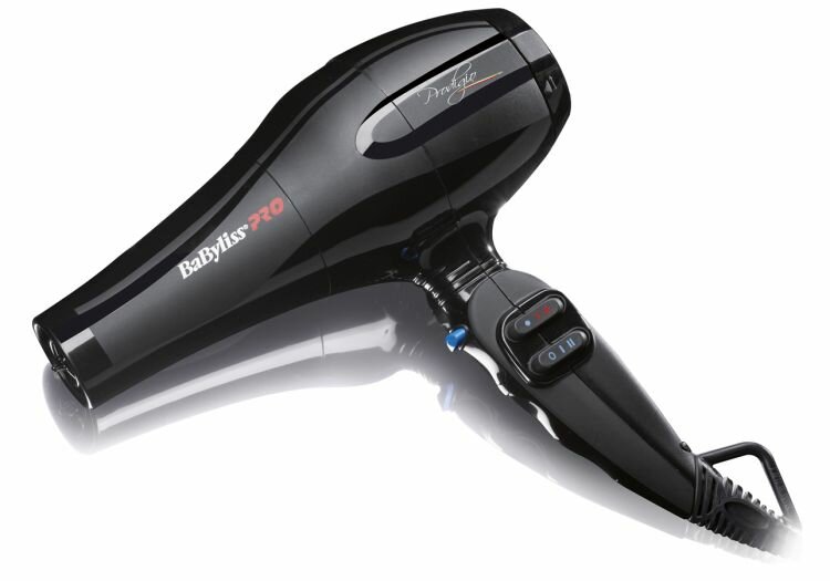 Фен BaByliss PRO Prodigio, 2100Вт, 6 режимов, съемная решетка фильтра, черный