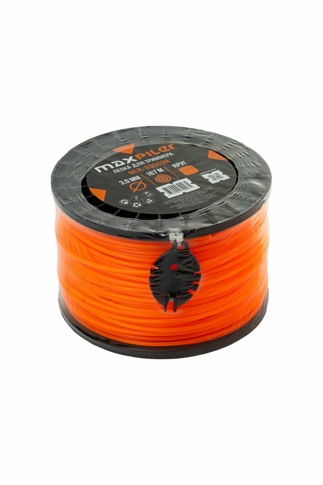 Леска для триммеров MAXPILER 3.0мм*3LB, металлический сердечник, 102м (MLC-33030N) бухта