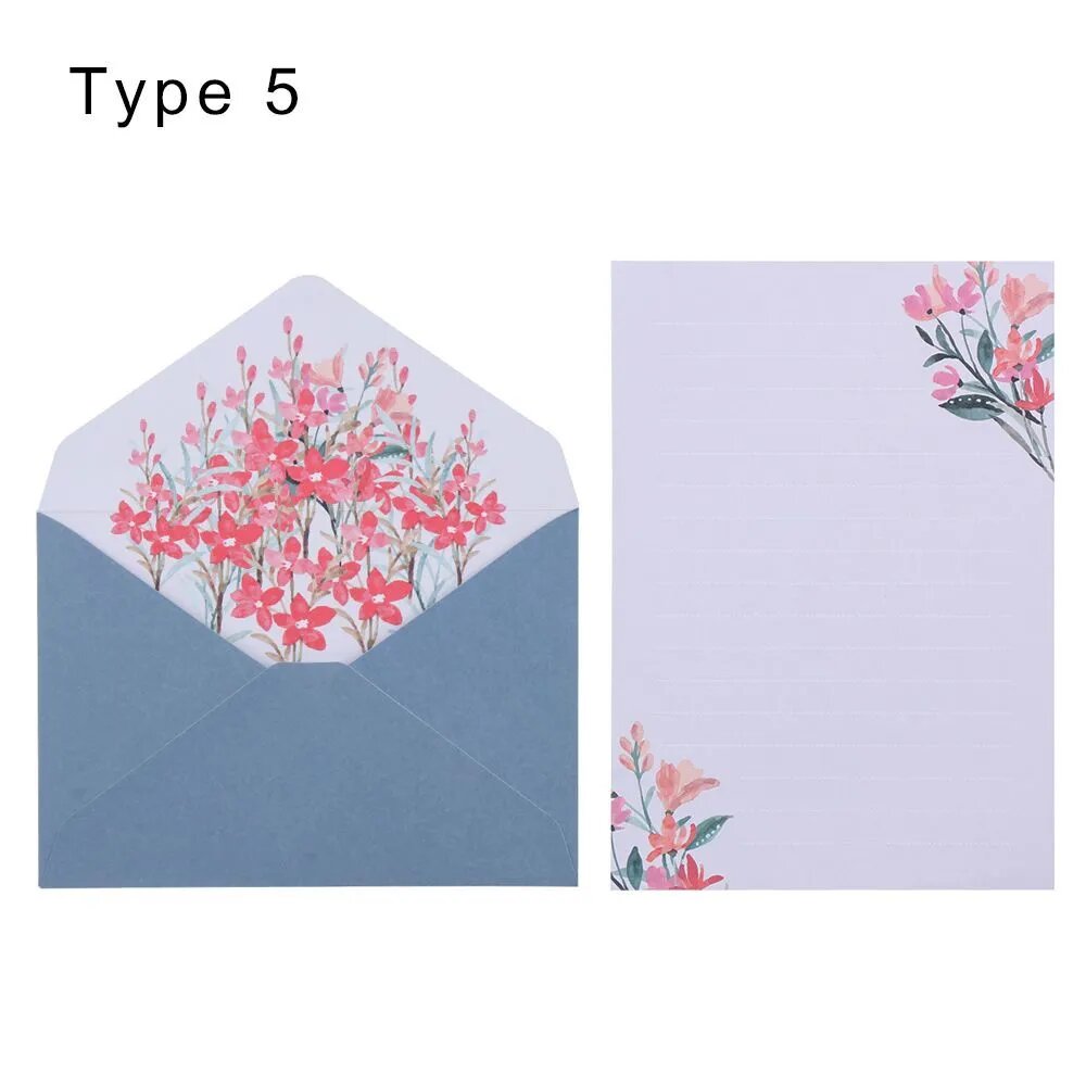 6PCS/Set Письмо конверты набор