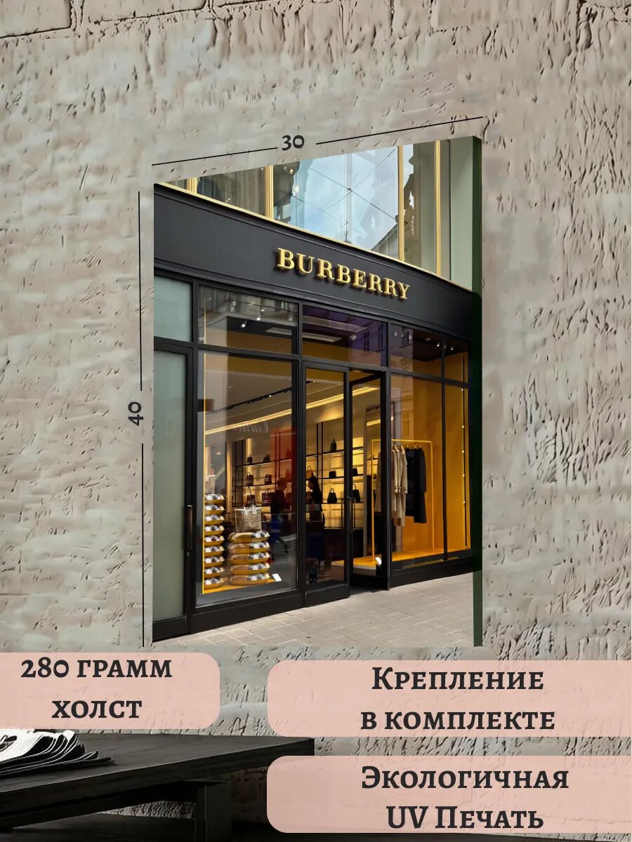 Картина 30х40 Барберри Burberry London Эстетика Стиль Мода