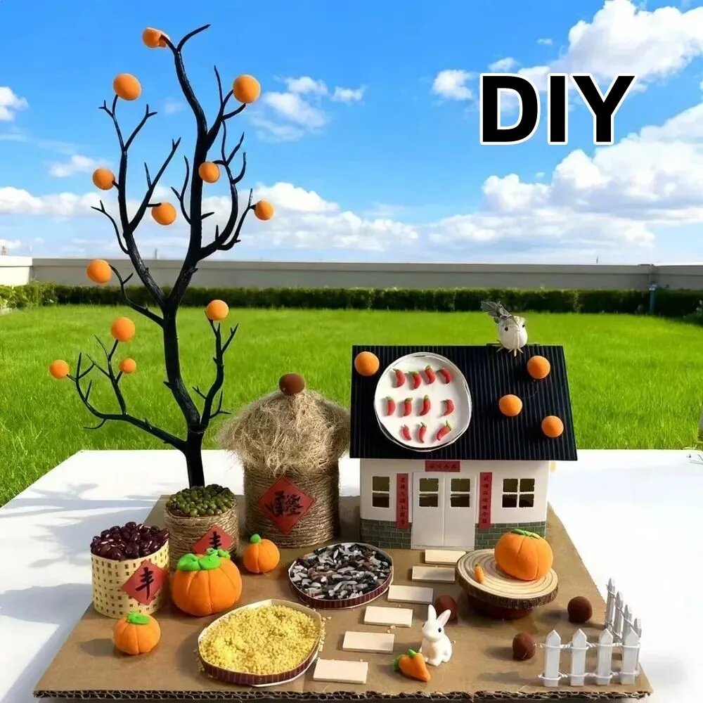 Набор для творчества DIY Осенний урожай, поделка дом для детского сада