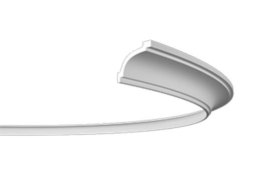 Карниз Гибкий Европласт Лепнина 1.50.106 Д2000хШ90хВ72 мм.