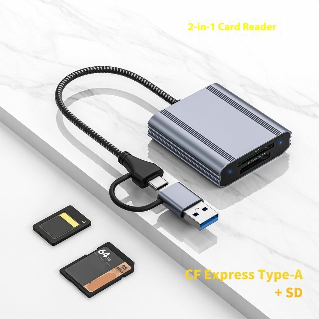 Устройство для чтения карт памяти CFexpress Type B + SD 2-в-1