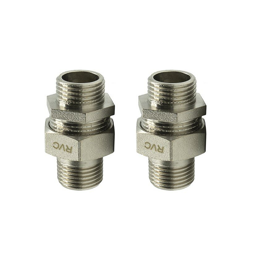 Набор американка прямая 1/2" наружная резьба RVC (комплект 2шт)