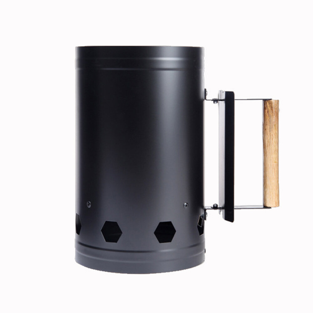 Игниционные бочки для угля, чугунные ведра для разжигания угля, садовые инструменты для барбекю, бамбуковый зажигатель дымохода, материал - порошковая температурная доска, размер изделия 290*175*175 мм, вес изделия 850 г, размер упаковки 300*200*200 мм,