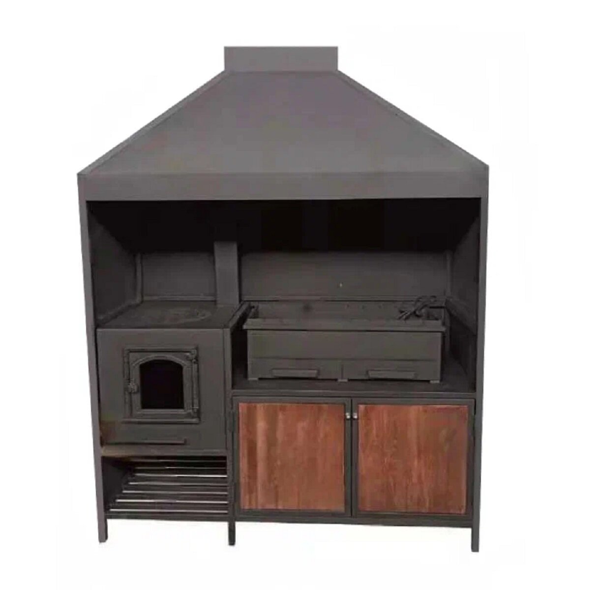 Мангальный комплекс в стиле Лофт "Punto - M 18" с жаровней и печью