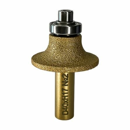 Фреза профильная для мрамора и кварцевого агломерата Профиль Н R10,5 мм, №2