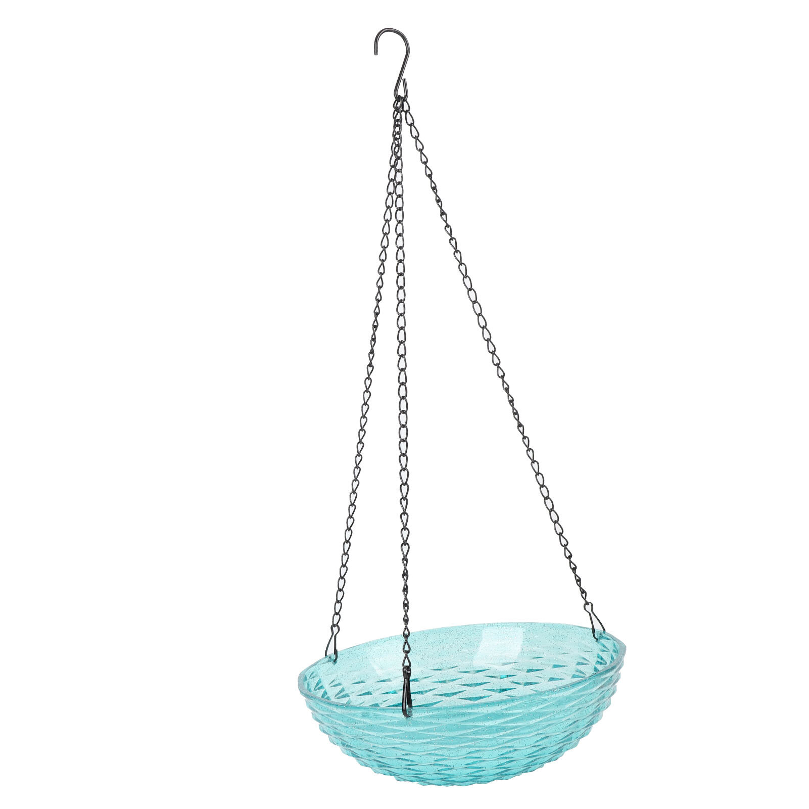 Фонтан для купания птиц на солнечной батарее, прочный пластиковый подвесной фонтан для купания птиц, кормушка для птиц для сада, балкона, крыльца, синего цвета