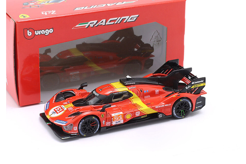 Модель коллекционная BBURAGO Ferrari 499P #51 победитель 24 часа ле-мана 2023 guidi - calado - giovinazzi