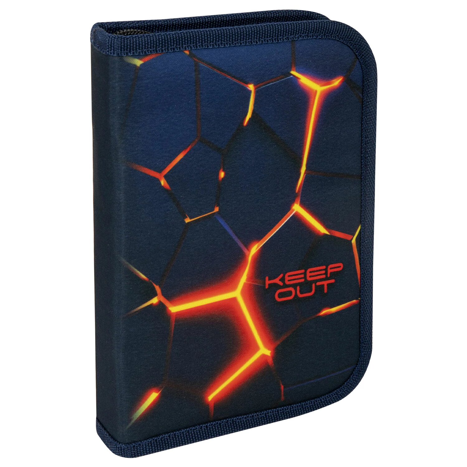 Пенал BRAUBERG, 1 отделение, 2 откидные планки, полиэстер, 2114 см, "Keep out", 270719