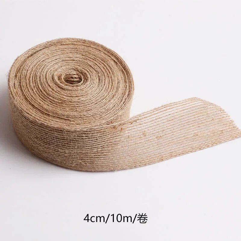 Лента джутовая 10 м 15-50 мм 4cm-10m