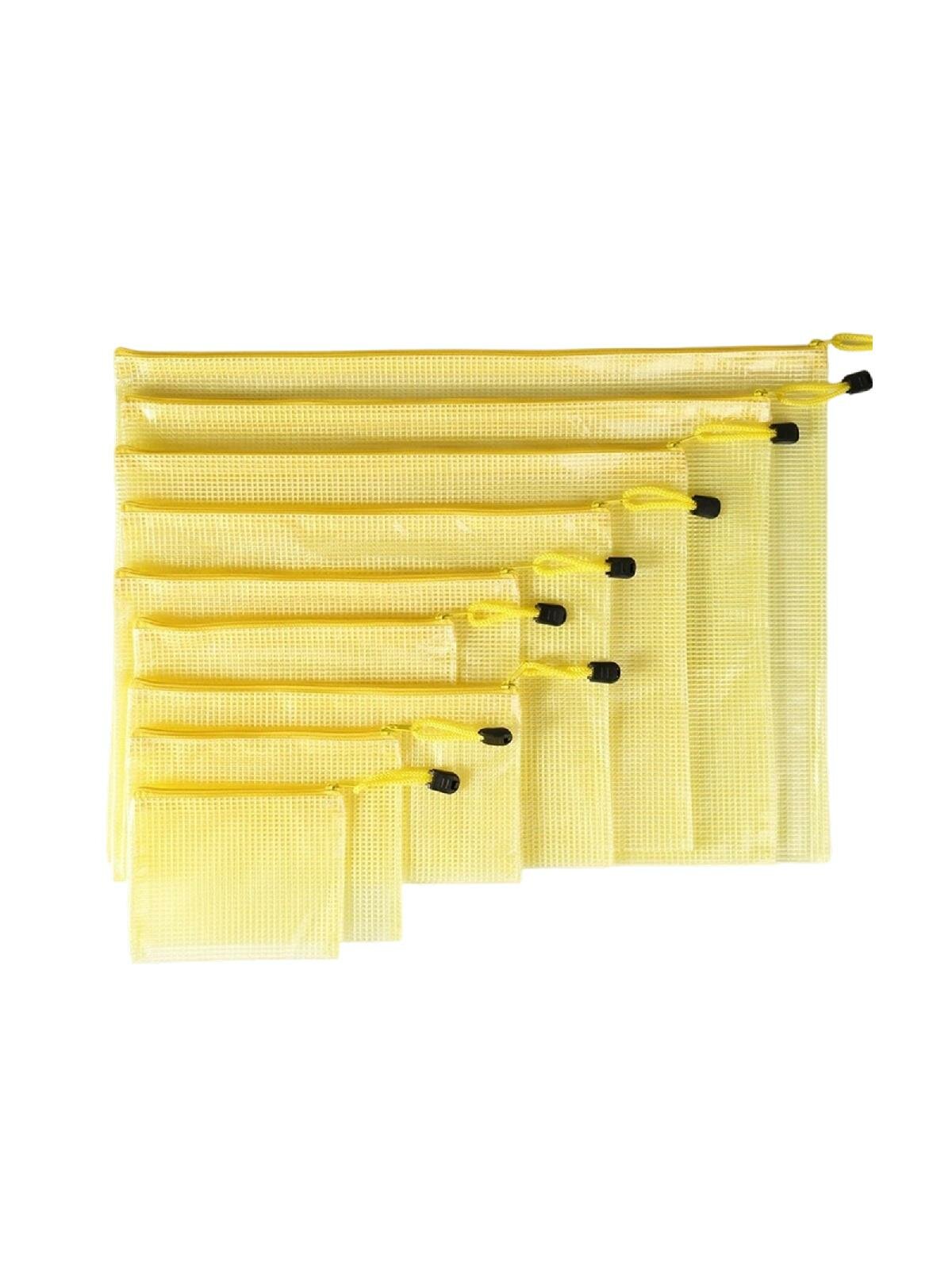 9шт водонепроницаемых пакетов-конвертов для файлов, чехлов для хранения документов на молнии для офиса