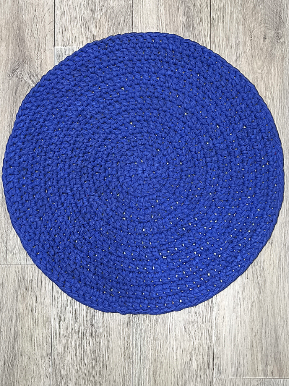 Эко коврик. Вязаный хлопковый ковер, ручной работы для гостиной, спальни, детской, прихожей, ванной и бани.