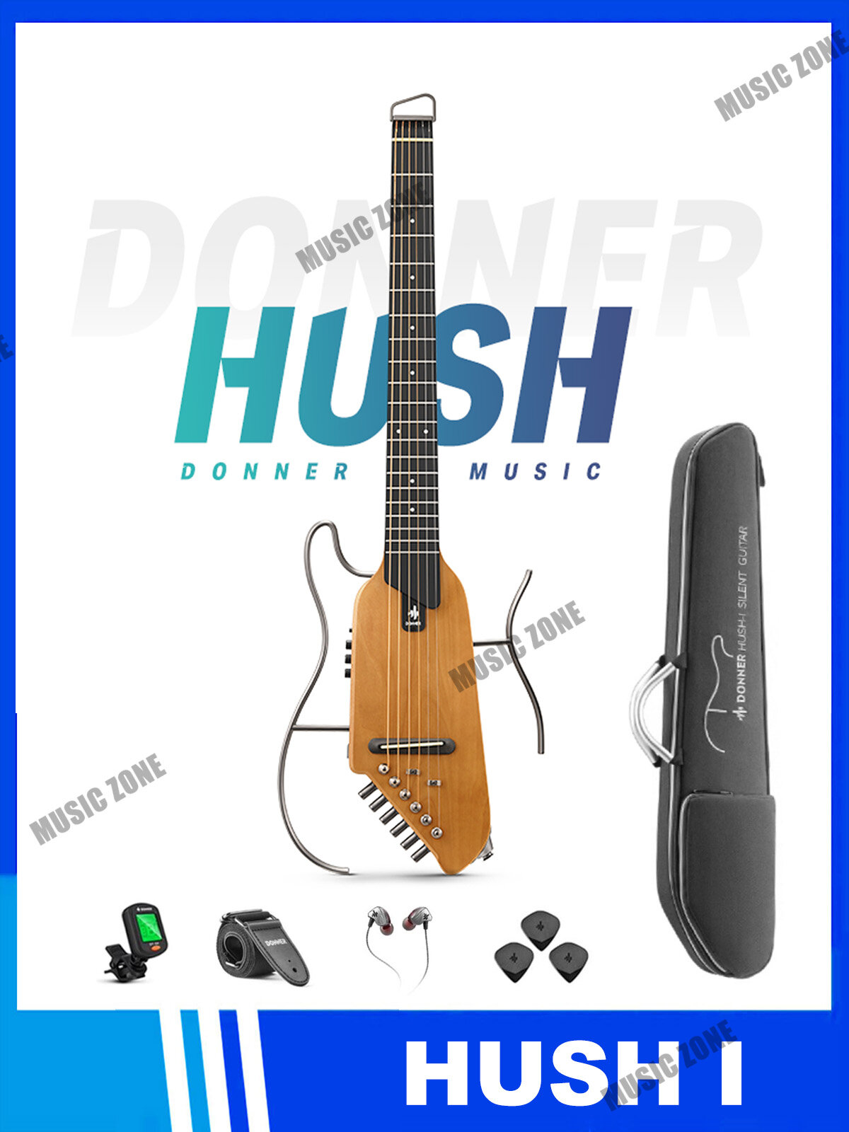 Акустическая гитара Donner Hush I Silent Guitar