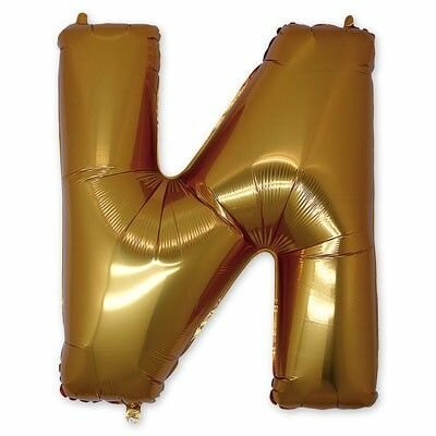 Воздушный шар фольгированный GRABO Буква И, золотой, 40"