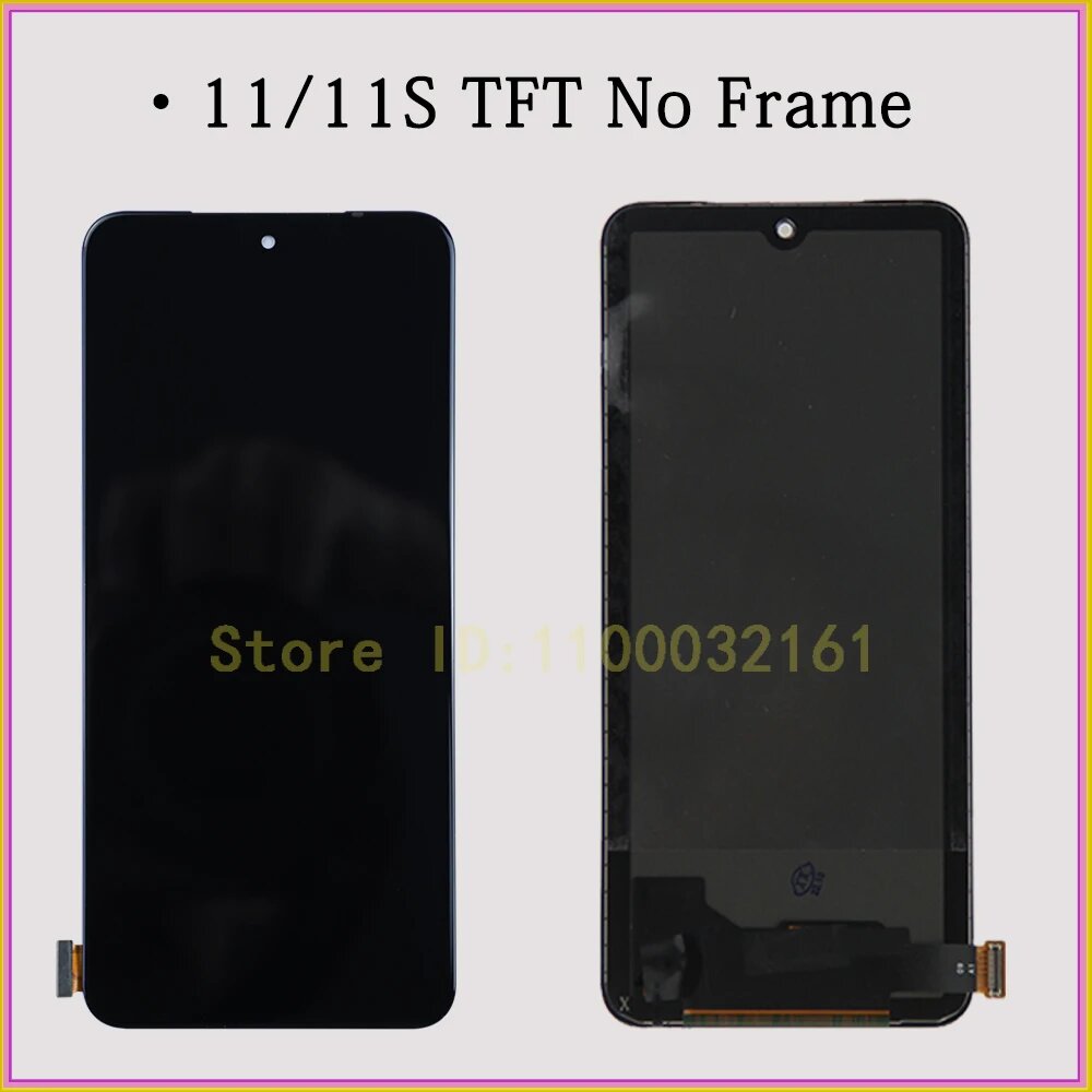 Протестированный ЖК-дисплей 6,43 дюйма для дисплея Xiaomi Redmi Note 11S 2201117 SY TFT No Frame