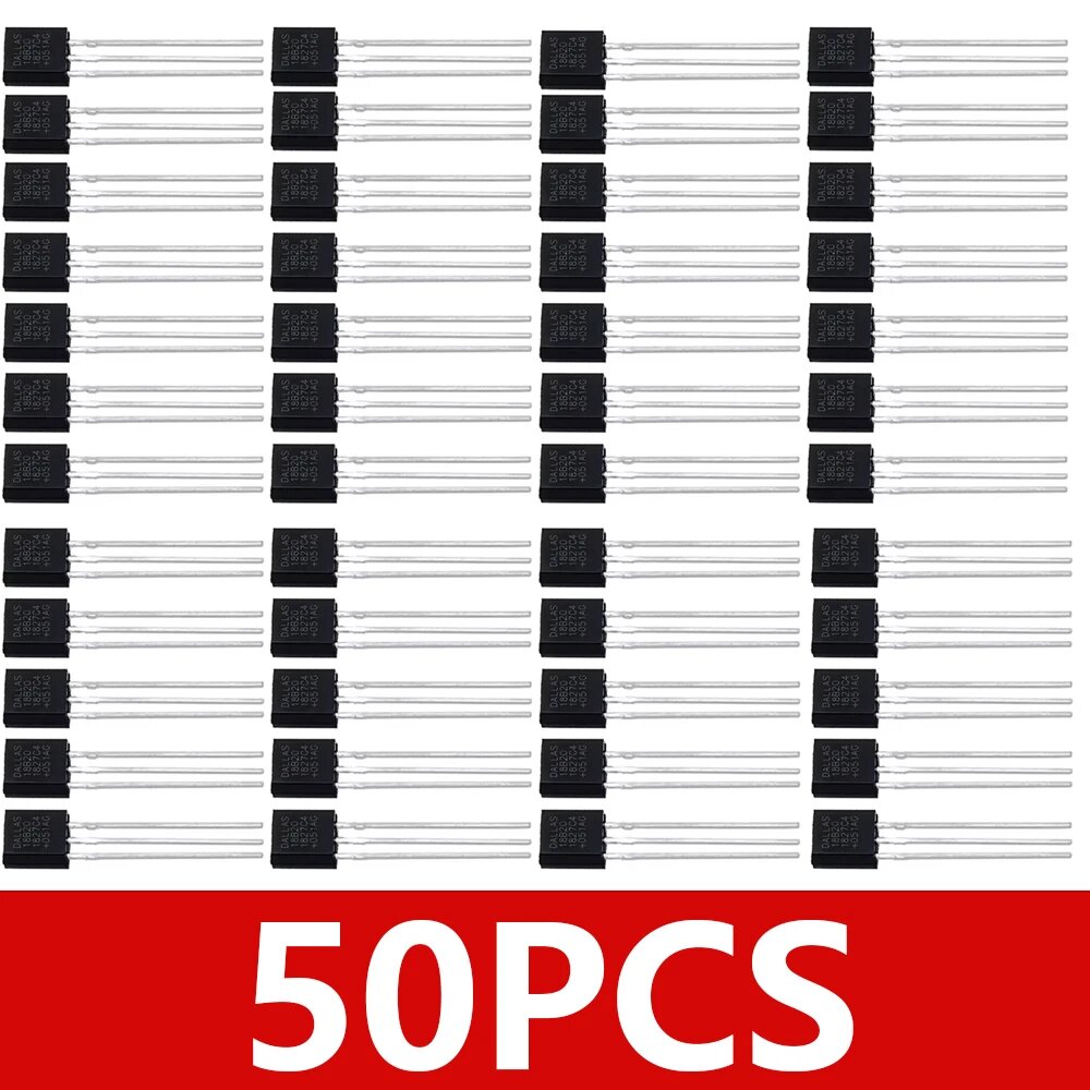 Датчик температуры DS18B20, 50PCS