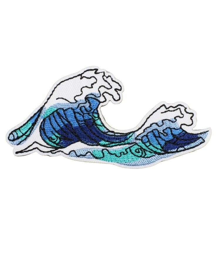 Нашивка большая волна термонашивка