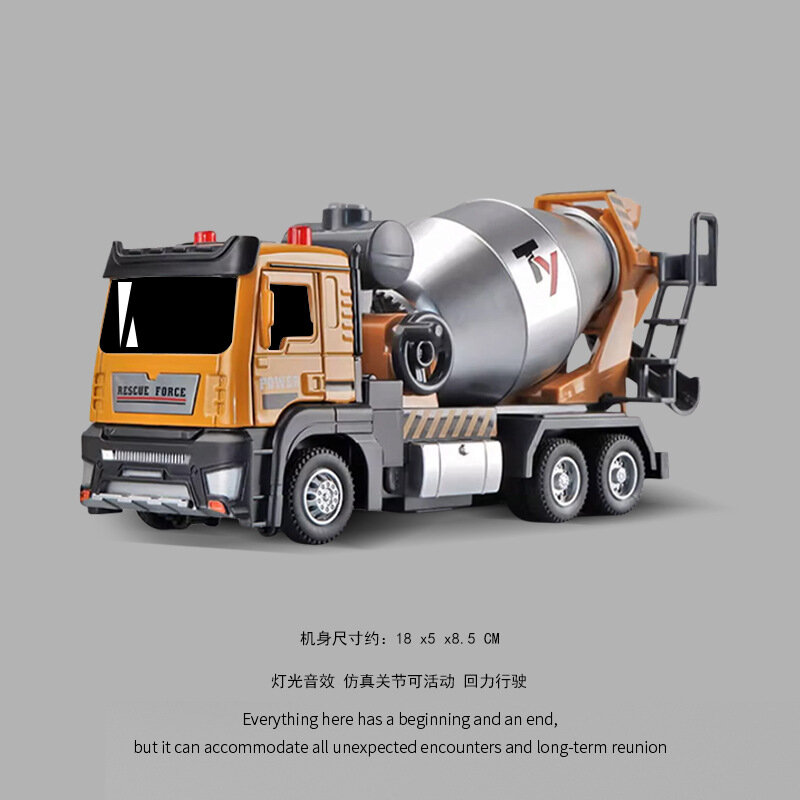 Детский экскаватор из сплава, детский набор строительной техники, мини-экскаватор, экскаватор-погрузчик, модель крана, игрушка для мальчиков.