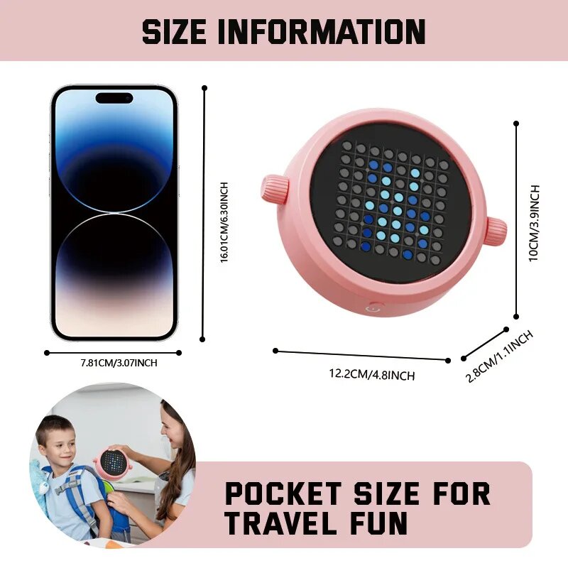 Электронная игровая доска Реверси для детей и взрослых Розовый, B