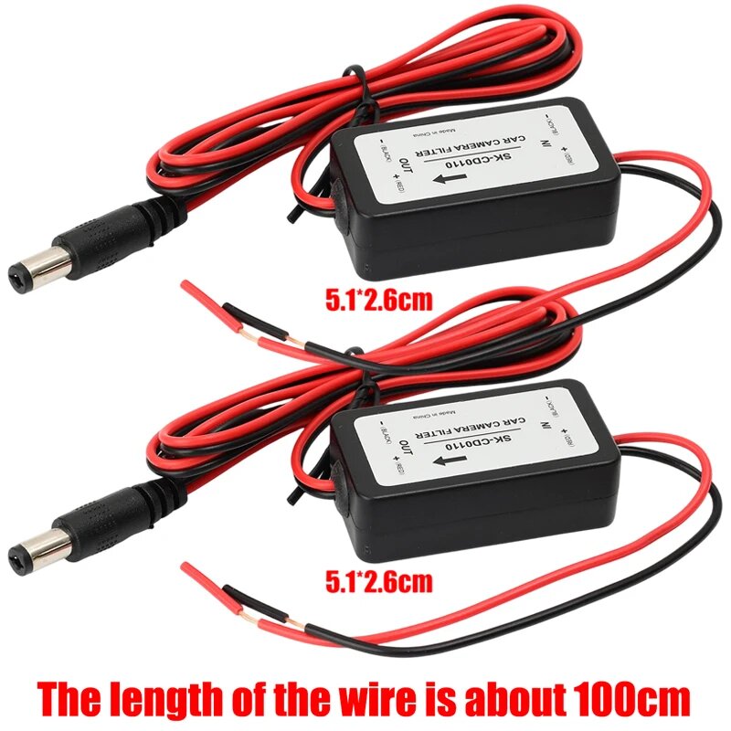 12 В постоянного тока, конденсаторный фильтр для автомобильной камеры заднего вида, выпрямитель 2pcs