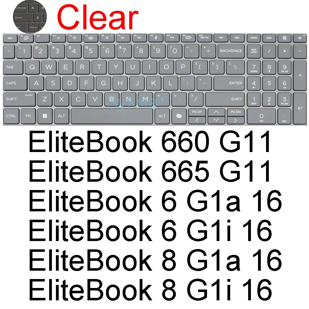 Чехол на клавиатуру для HP EliteBook 665 G11 6 G1a 8 G1i 650 G10 655 G9 850 G8 855 G7 755 G6 G5 860 G5 865 Защитный чехол 15 16