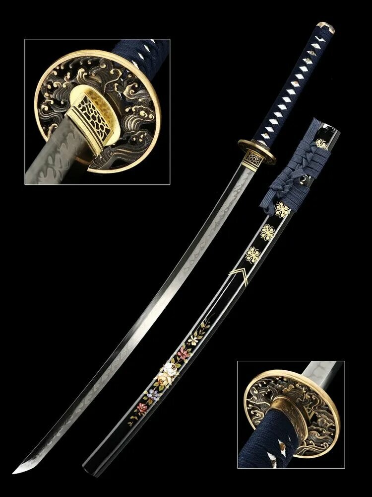 Катана, ковка вручную, Для коллекции, Катана для Иайдо, Тренировочная, декоративная, Для интерьера