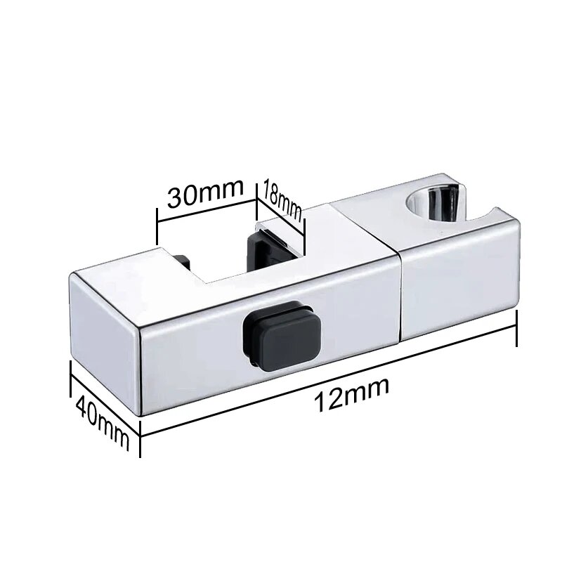 HuNiu держатель насадки для душа прямоугольная труба направляющая для ванной комнаты съемный кронштейн для ванны полка для душа вращающаяся фиксированная основа
