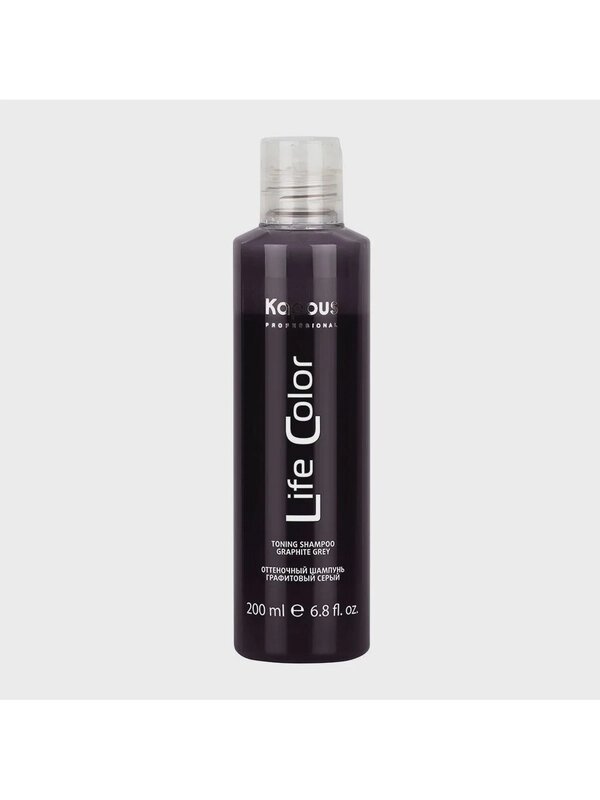 Оттеночный шампунь для волос Life Color, графитовый серый, 200 мл, Kapous