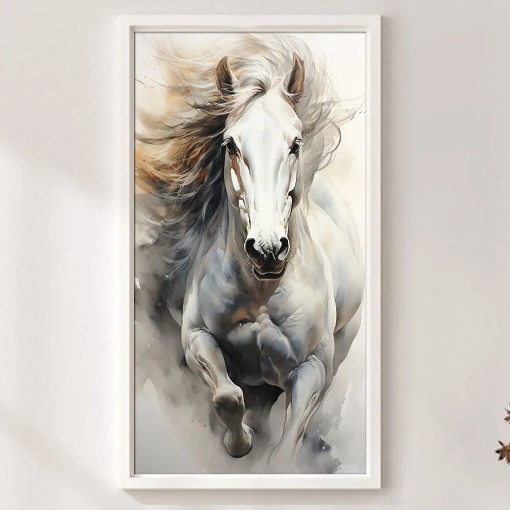 Набор для вышивания крестиком "Скачущая лошадь" можно использовать в качестве украшения дома