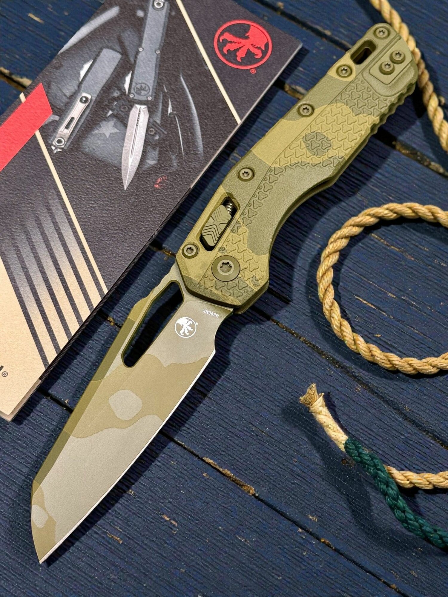 Нож складной MicroTech MCT210T1PMBOCX9 MSI Ram-Lok, Bazooka Camo Standard