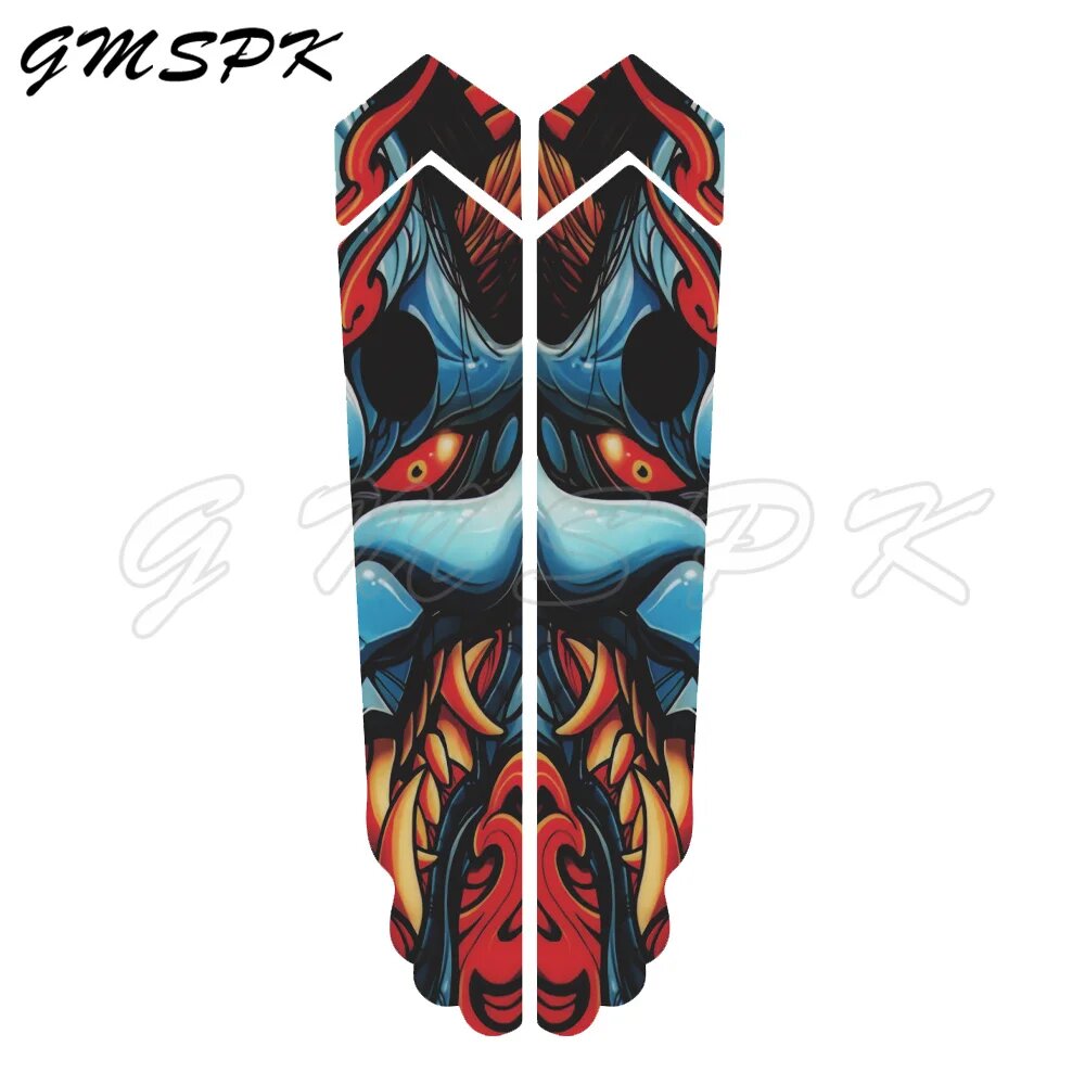 2 шт, декоративные наклейки на переднюю вилку велосипеда MTB, рама дорожного велосипеда, верхняя трубка, водонепроницаемая наклейка, лазерные наклейки