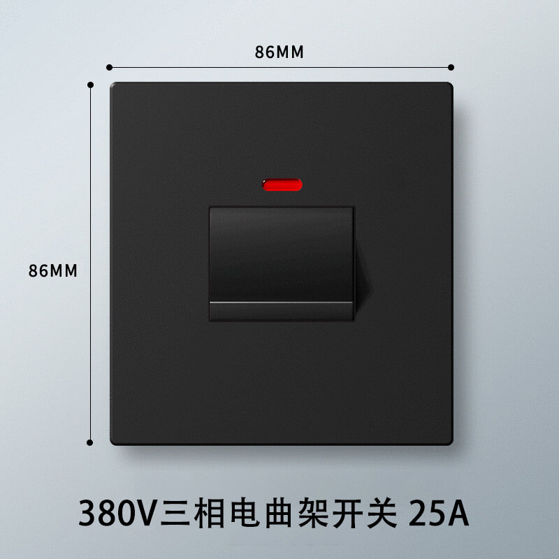 Тип 86, выключатель для кондиционера британского стандарта, 380 В, 25 А, переключатель с изогнутой рамкой, трехполюсный