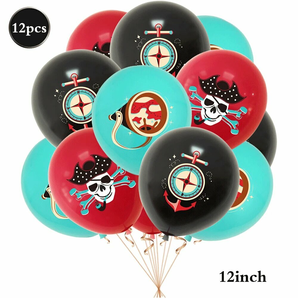 Набор посуды для пиратской вечеринки Latex Balloons