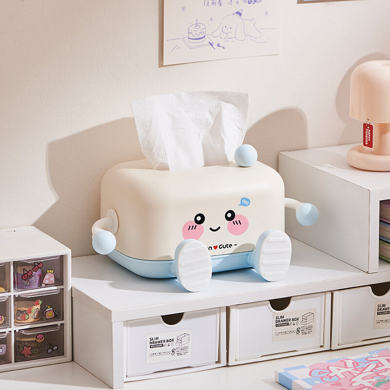 Коробка для салфеток, высокая эстетика, милая домашняя коробка для салфеток, креативная кремовая коробка для салфеток на столе в гостиной, коробка для хранения