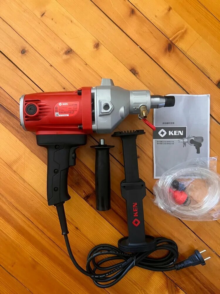 Дрель алмазного сверления Ken 6110b, с евровилкой