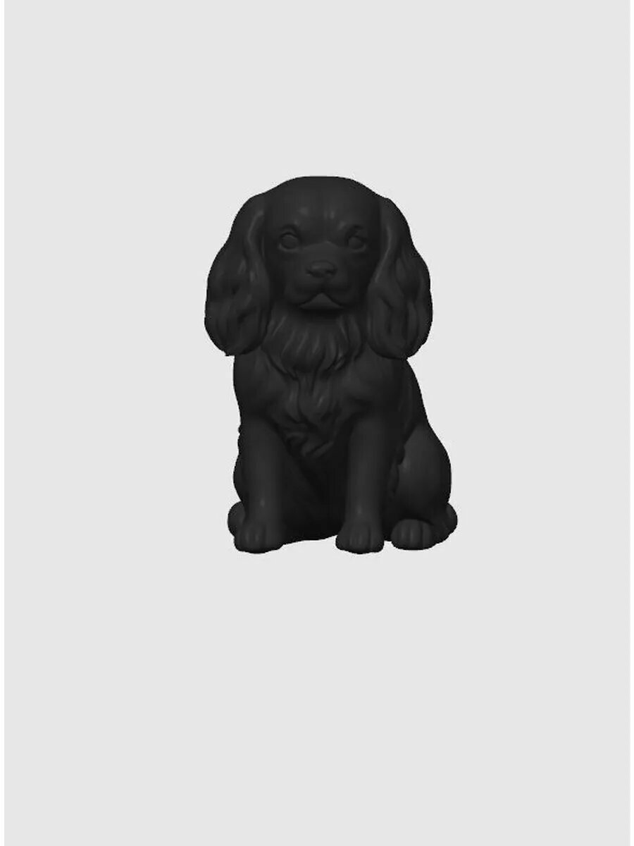 Ростовая статуэтка Кавалер-кинг-чарльз-спаниель(10см, черный)