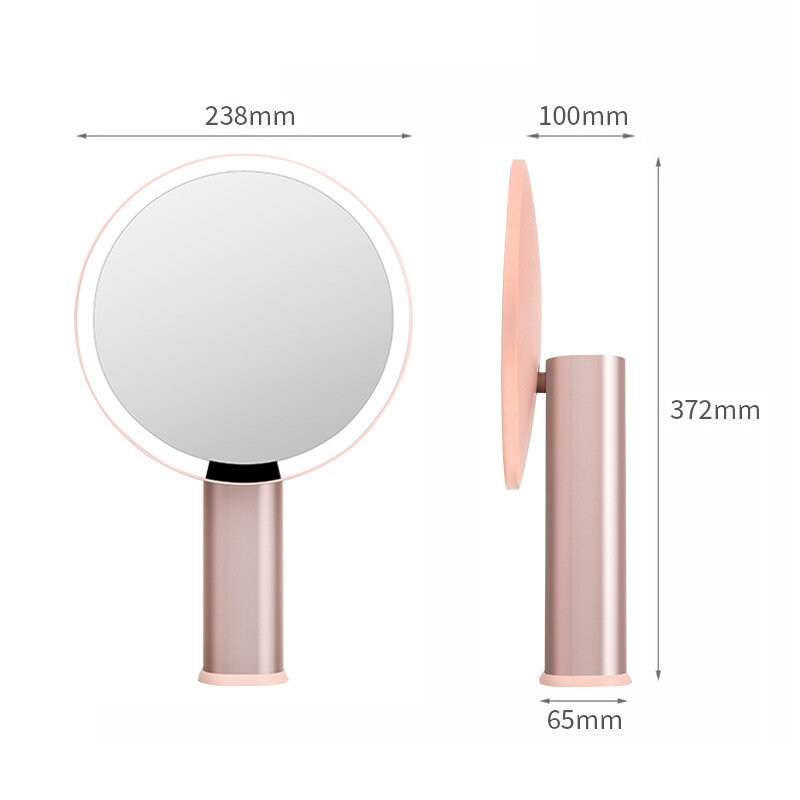 2025 Новый LED зеркало для макияжа с подсветкой, настольное зеркало в стиле интернет-знаменитостей, умное зеркало с подсветкой для красоты