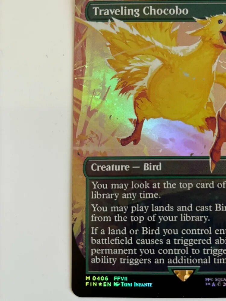 Портативные карты MTG Высококачественная фольга карт Final Fantasy Путешествие Chocobo 406