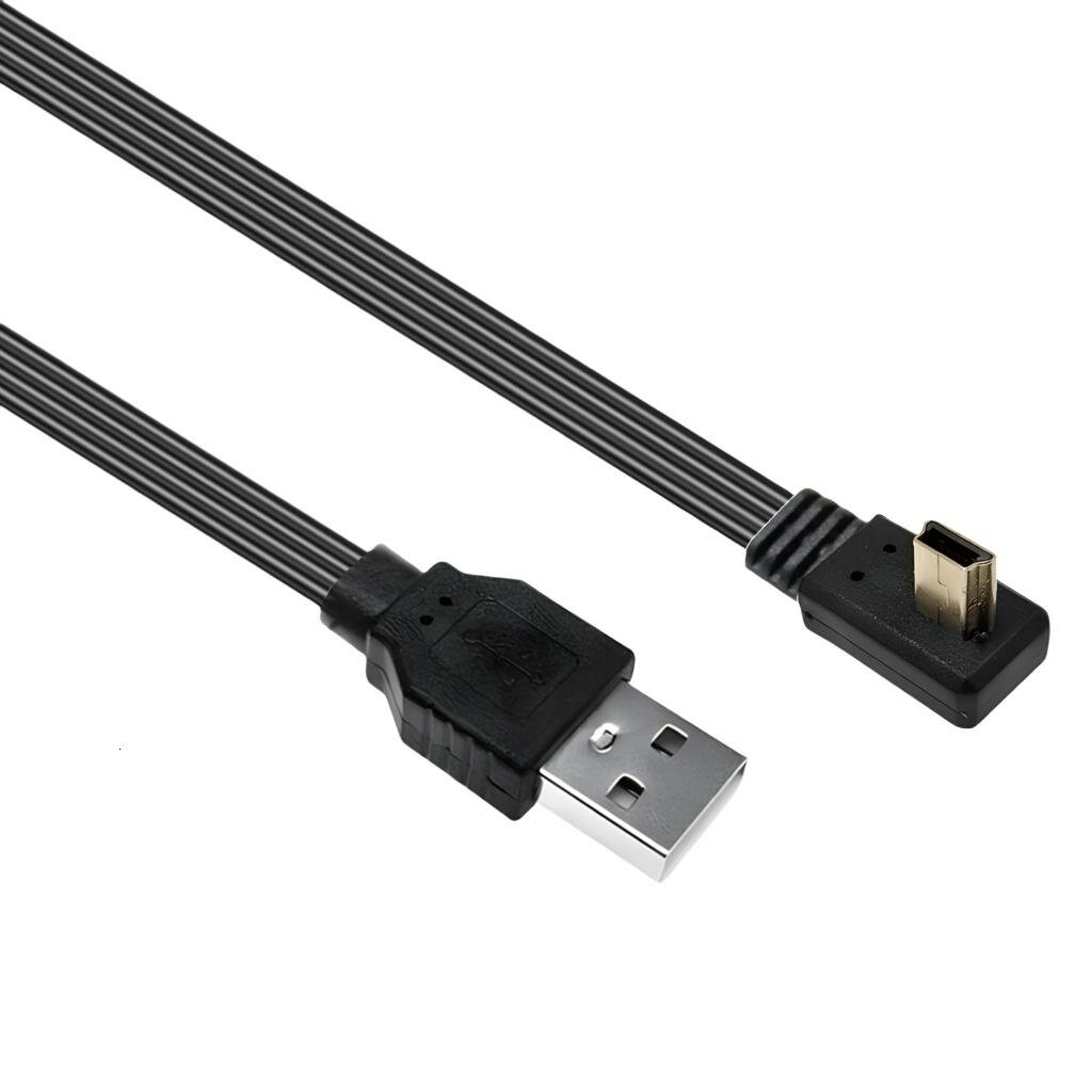 Кабель USB 2.0 в Mini USB под прямым углом, 10cm - Согните вправо