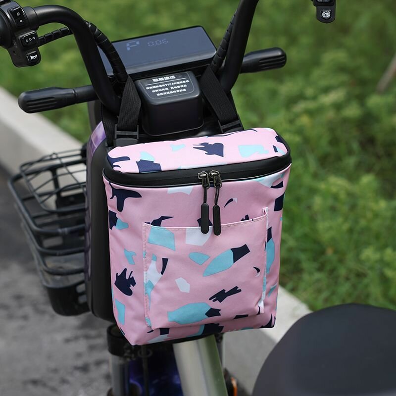 Передняя сумка для электровелосипеда, универсальные аксессуары для электровелосипедов, большая вместимость, сумка для хранения, органайзер для зарядного устройства, сумка для телефона