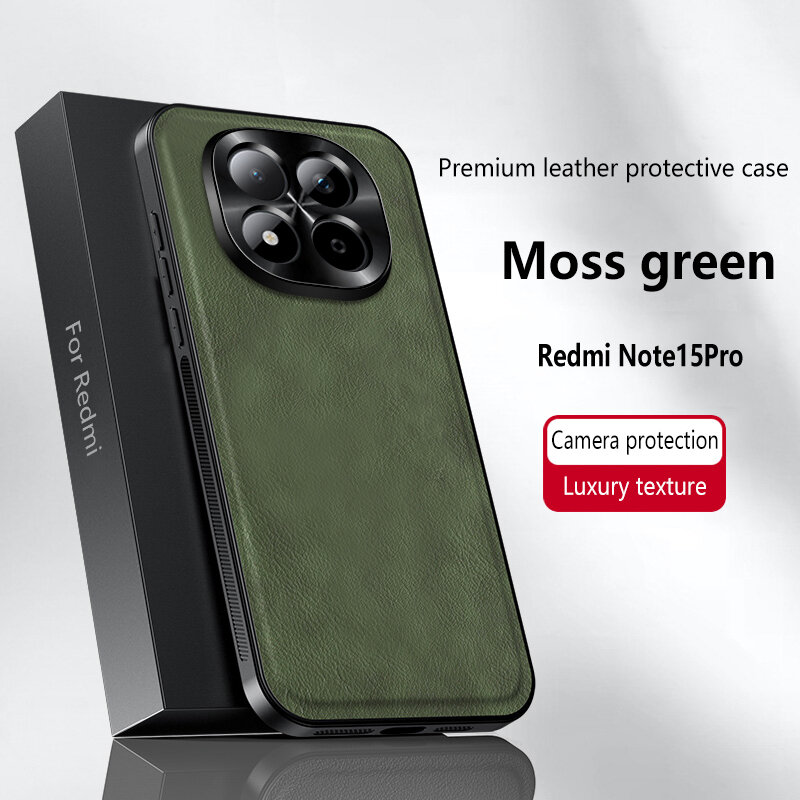 Чехол для Xiaomi Redmi Note 15 Pro 5G/Редми Нот 15 Про 5Г, soft touch, чехол-кардиомонитор, искусственная кожа, поликарбонат (PC), защита камеры, ударопрочный, усиленные углы, Xiaomi, Redmi Note 15 Pro 5G