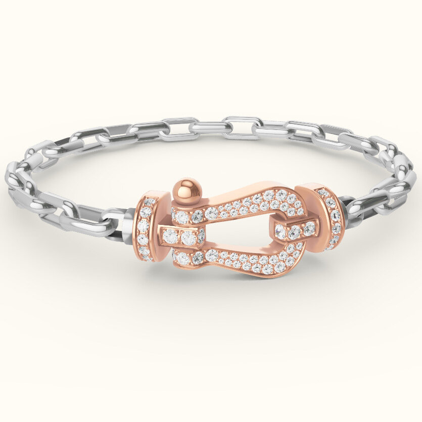 Браслет с пряжкой в виде подковы, красный шнур, парный стиль для мужчин и женщин, электропокрытие 18К розового золота, браслет на удачу по знаку зодиака, DIY