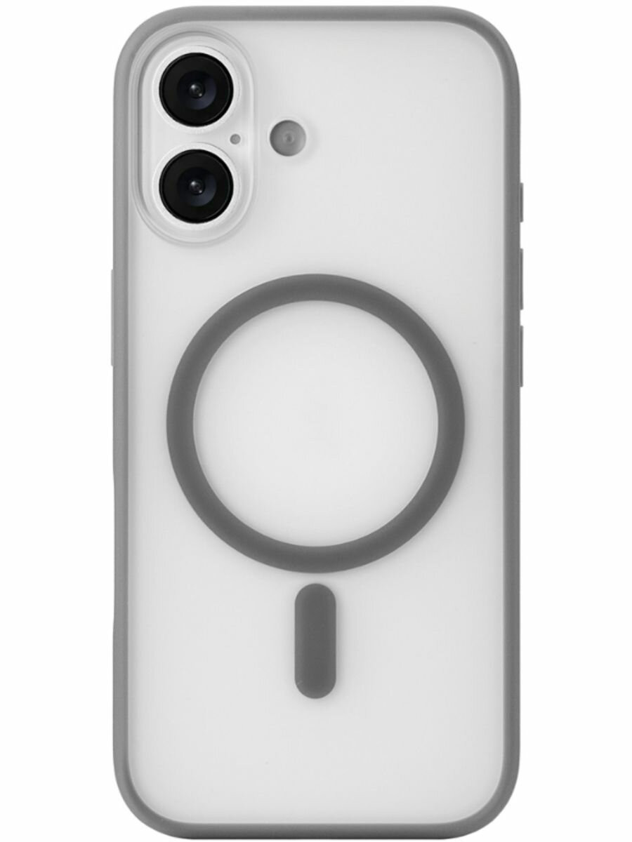Чехол-накладка uBear Cloud Mag Case для смартфона Apple iPhone 17, серый