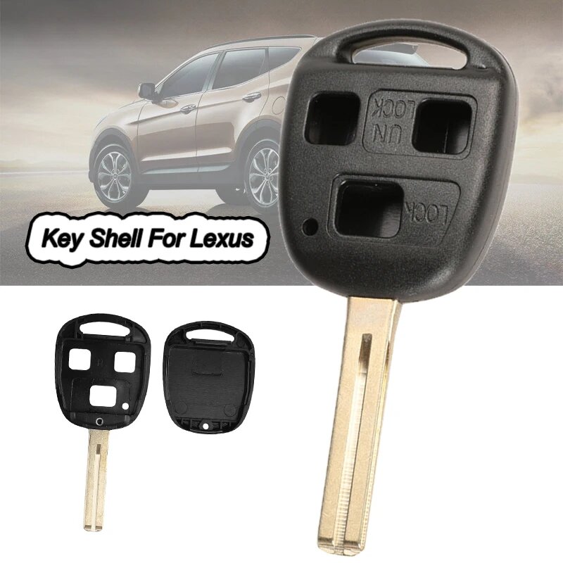 Сменные корпуса для ключей-брелоков DIYKEY для Lexus LS LX SC GX IS RX ES GS 300 400 430 470 400H, чехол-корпус для автомобильного ключа TOY48 39 мм