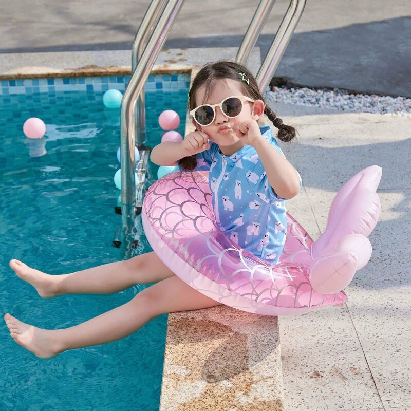 Красочный надувной круг для плавания для взрослых, утолщенный модный надувной спасательный круг для детей 3-6 лет, круг