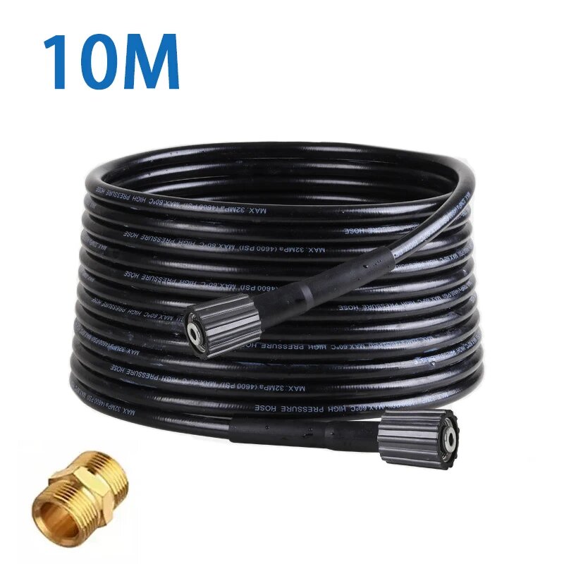 8-20 м шланг для мойки высокого давления, удлинитель для очистки воды, соединитель шланга M22-Pin 14/15 для Karcher Elitech Interskol Huter 10m