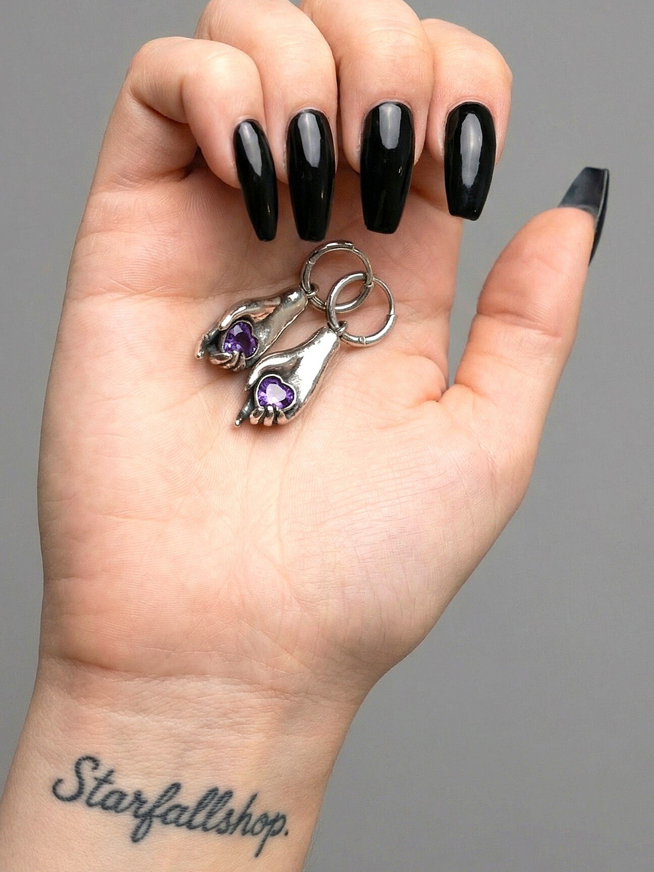 Моносерьга, искусственный камень, фианит